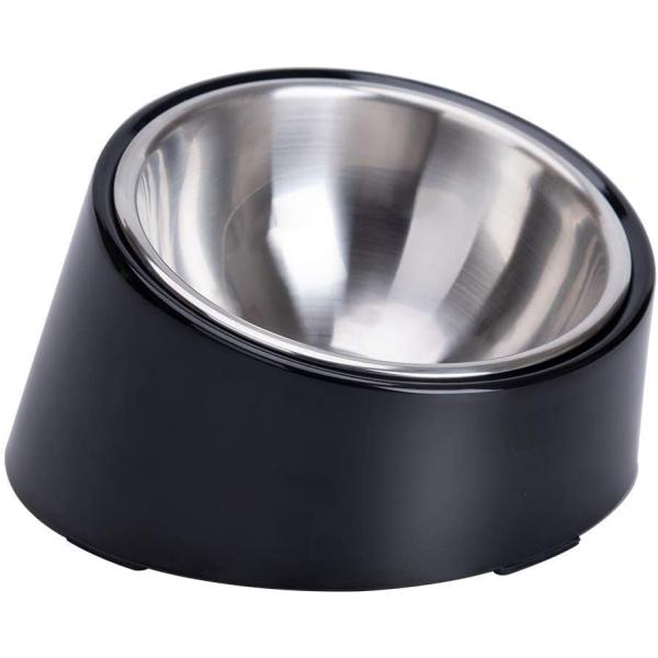 商品名SuperDesign 犬 食器 猫 食器 ペット ボウル ステンレス 給食器 スタンド 傾斜がある 15度 食事をより気軽に メラミン製スタンド付き 滑り止め 取り外し可能 洗いやすい 食器洗濯機で洗えるSuperDesign Me...