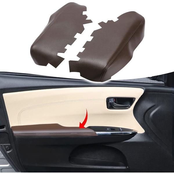 商品名KBH Auto Front Door Panel Armrest Cover for Toyota Avalon 2013-2018 Vinyl Leather Car Door Armrest Replacement Trim P...