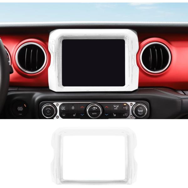 商品名RT-TCZ Navigation Screen Panel Frame Trim Cover GPS Touch Decoration 8.4 inch ABS Interior Accessories for Jeep Wrang...