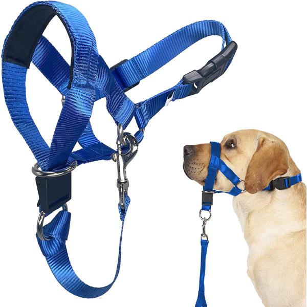 商品名Barkless Dog Head Collar, No Pull Head Halter for Small, Medium, Large Dogs Walking Training, Padded Snout Harness wi...