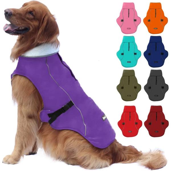商品名EMUST Winter Dog Jacket, Windproof Dog Apparel for Cold Weather, Reflective Winter Coats for Dogs, Warm Puppy Jacket ...