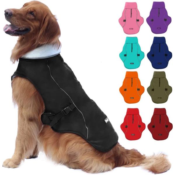 商品名EMUST Winter Dog Jacket, Windproof Dog Apparel for Cold Weather, Reflective Winter Coats for Dogs, Warm Puppy Jacket ...