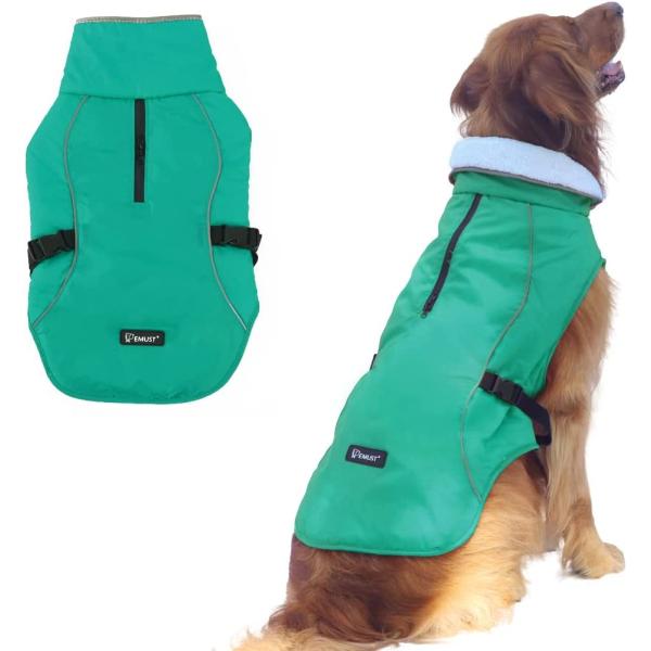 商品名EMUST Winter Dog Jacket, Windproof Dog Apparel for Cold Weather, Reflective Winter Coats for Dogs, Warm Puppy Jacket ...