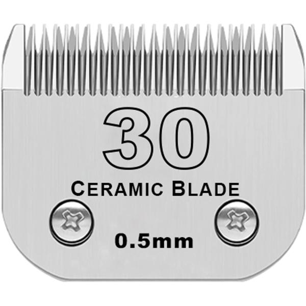 商品名DODAER Detachable Pet Dog Grooming Clipper Ceramic Blade,Compatible with Andis Size 30 Cut Length 1/50""(0.5mm),Compa...