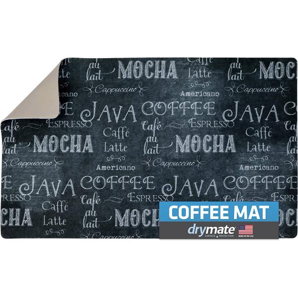 商品名Drymate Coffee Maker Mat, (Coffee Station Bar Accessory) Protects Kitchen Countertops From Spills, Stains &amp; Scrat...
