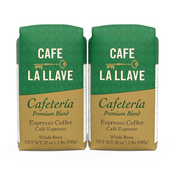 商品名Caf  La LLave Premium Blend Espresso, Whole Bean, 32 oz. (Pack of 2)ブランド：Cafe La Llave商品サイズ：32 Ounce (Pack of 2)高さ：17...