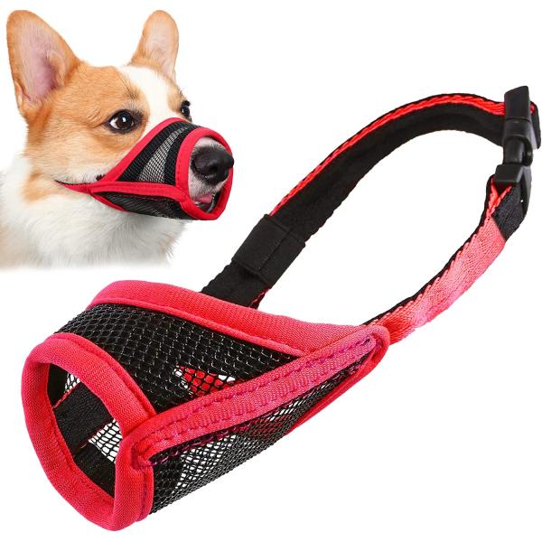 商品名Dog Muzzle, Mesh Muzzle for Small Medium Large Dogs, Soft Dog Muzzle to Prevent Biting Chewing, Drinkable Breathable ...