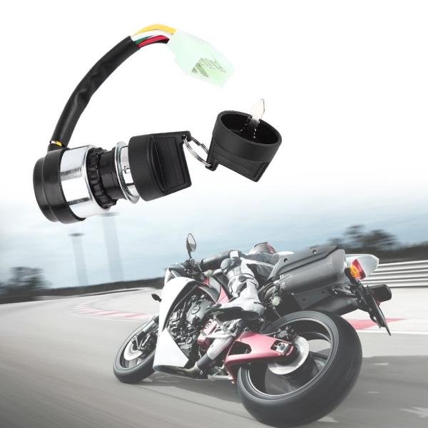 商品名Ignition Switch, 5 Wire 5 Pin Ignition Start Key Switch, Easy to Install Ignition Key Switch, Metal Plastic Start Loc...