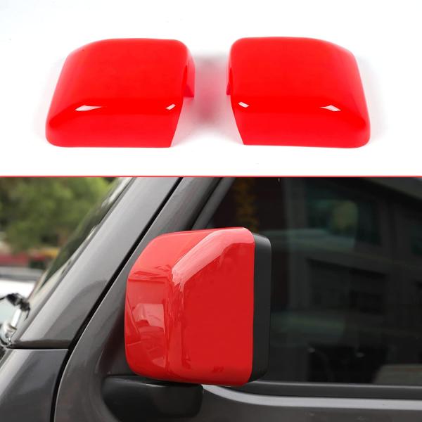 商品名Rearview Mirror Cover Trim Shell Kit Car Rear View Mirror Exterior Decoration Accessories for Jeep Wrangler JL JLU 20...