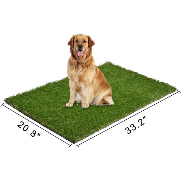 商品名犬草 大型パッチトイレ、人工犬草 バスルーム芝 ペットトレーニング用、洗える子犬のおしっこパッド、屋内/屋外ポータブルトイレペットルー(交換用芝)Dog Grass Large Patch Potty, Artificial Dog ...