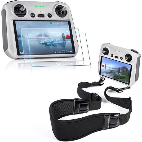 商品名：STARTRC Mini 3 Pro アクセサリー バンドル 2 in 1 アクセサリー キット ガラス、DJI Mini 3 Pro アクセサリー用ランヤード ネック ストラップSTARTRC Mini 3 Accessories...