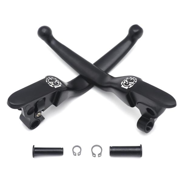 商品名: HTTMT- ブラック スカル ブレーキ クラッチ ハンドレバー H-D 08-13 Touring Trike 14以降 FLHR [P/N:MT241-026S-GBK] HTTMT- Black Skull Brake Cl...