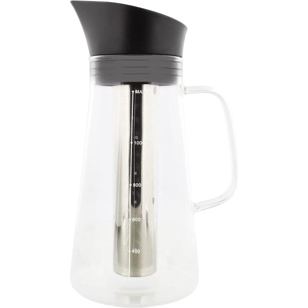 商品名Potted Pans Glass Cold Brew Coffee Maker - 5 Cup Glass Pitcher for Hot Tea and Iced Coffee Pitcher for Hot or Cold Br...