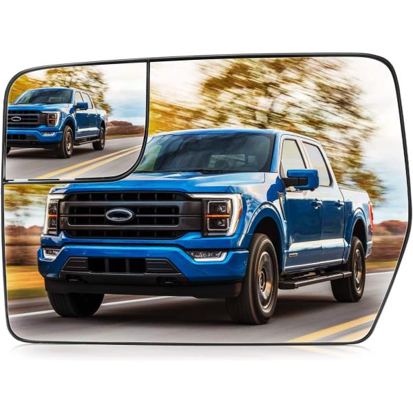 商品名Left Driver Side Mirror Glass Replacement for 2011 2012 2013 2014 Ford F150 Heated Rearview Mirror Glass  Replace BL3...