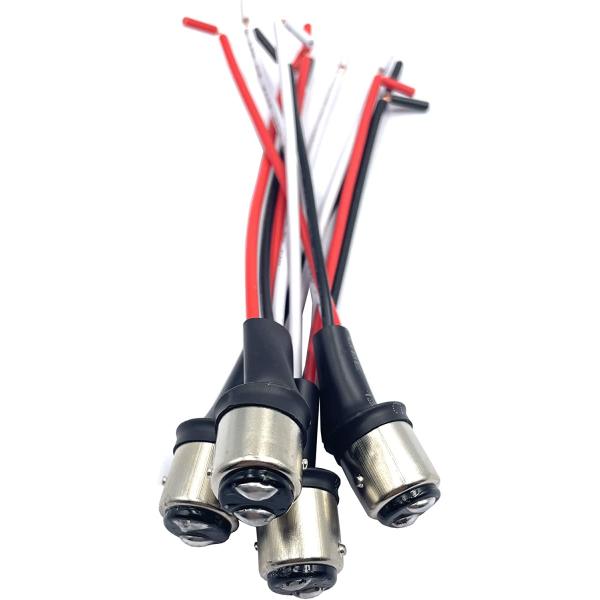 商品名4 Pack 1157 BAY15D LED Bulb Male Socket Pre-wired Connector Wiring Harness Adapter Plug for Car Headlight Turn Signal...