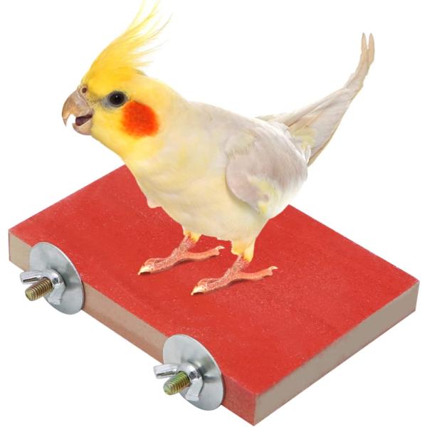 商品名Bird Parrot Perch Stand Platform Natural Wooden Coarse Sand Grinding Claw Stand Suitable for Parrot Parakeet Cockatie...