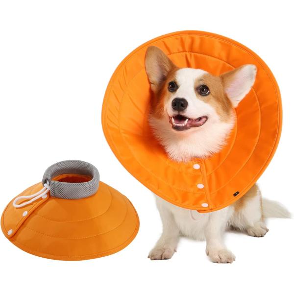 商品名MBKET Recovery Cone Collar for Dogs After Surgery, Surgical Nylon Collar for Pet to Prevent Scratching Licking Biting...