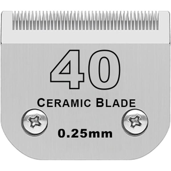 商品名Detachable Pet Dog Grooming Clipper Ceramic Blade,Compatible with Andis Size 40 Cut Length 1/100""(0.25mm),Compatible...