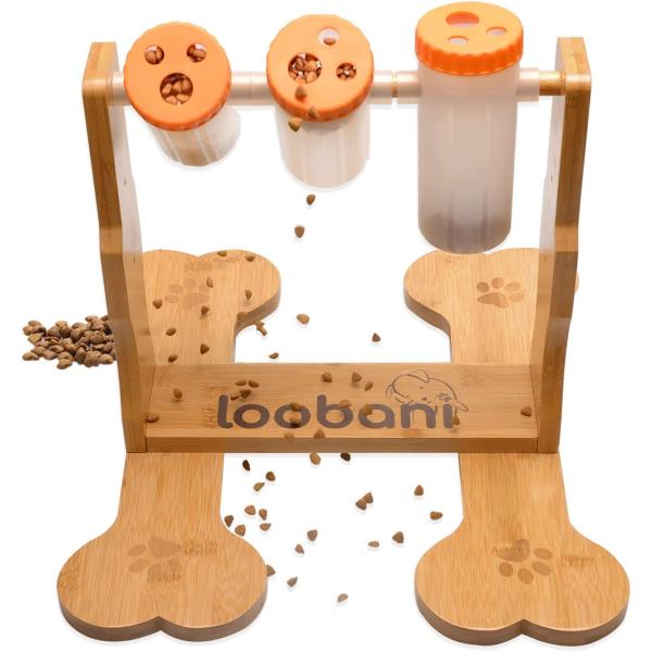 商品名LOOBANI Dog Puzzle Toys Wooden - Interactive Dog Toys for Boredom, IQ Training and Mental Brain Stimulation, Treat Di...