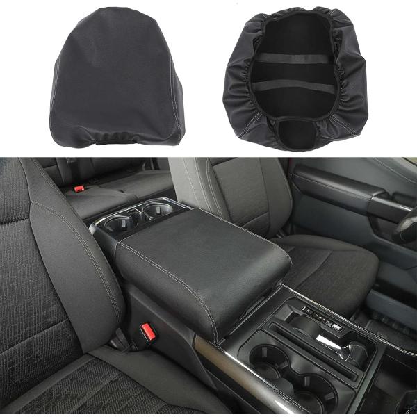 商品名SQQP Center Console Cover Armrest Cushion for 2021 2022 2023 Ford F150,Center Console Protector Comfortable PU Leathe...