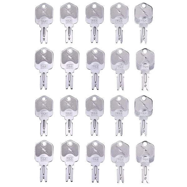 商品名Solarhome Pack of 20 Ignition Keys #166 Compatible with Clark Yale Hyster Komatsu Gradall Gehl Crown A214062 186304 5...