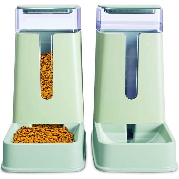 商品名Automatic Cat Feeder and Cat Water Dispenser in Set 2 Packs Automatic Dog Feeder and Dog Water Dispenser 1 Gallon for...