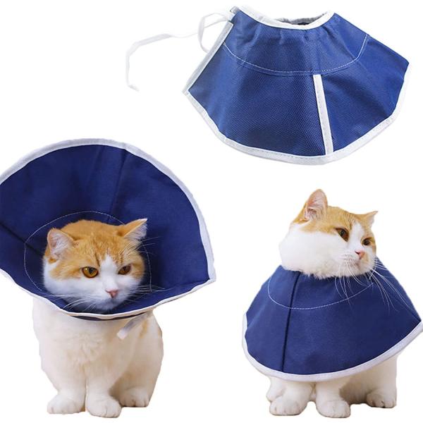 商品名Cat Cone Collar, Soft Nonwoven Fabric Elizabethan Collar, Adjustable Recovery Pet Cone E-Collar for Cats Kitten Puppy...