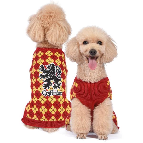 商品名Harry Potter: Gryffindor Pet Sweater - Size Small | Harry Potter Costumes for Dogs| Harry Potter Dog Apparel &amp; Ac...