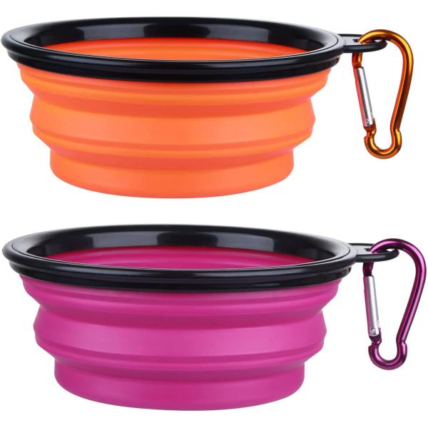商品名Collapsible Dog Bowl, 2 Pack Collapsible Dog Water Bowls for Cats Dogs, Portable Pet Feeding Watering Dish for Walkin...