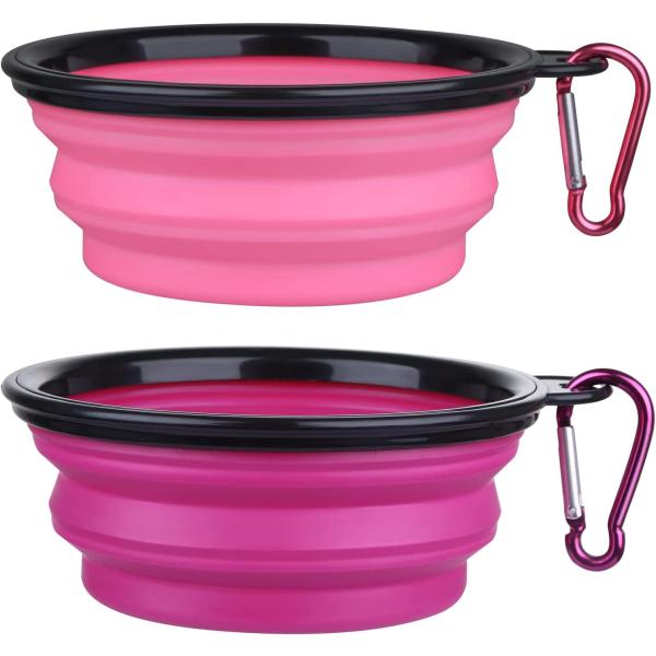 商品名Collapsible Dog Bowl, 2 Pack Collapsible Dog Water Bowls for Cats Dogs, Portable Pet Feeding Watering Dish for Walkin...