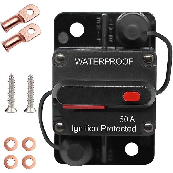 商品名GaiRen Circuit Breaker 50Amp with Manual Reset for Trolling Motors Car Marine Boat ATV 12V/24V/36V/48V Waterproofブランド...