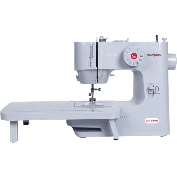 商品名SEWPLUS 高速コンパクトミシン 初心者向け 12本組み込みステッチ 500RPMスピード フットペダルによるあらゆるスピード SP-030HSEWPLUS | SP-030H High Speed Compact Sewing ...
