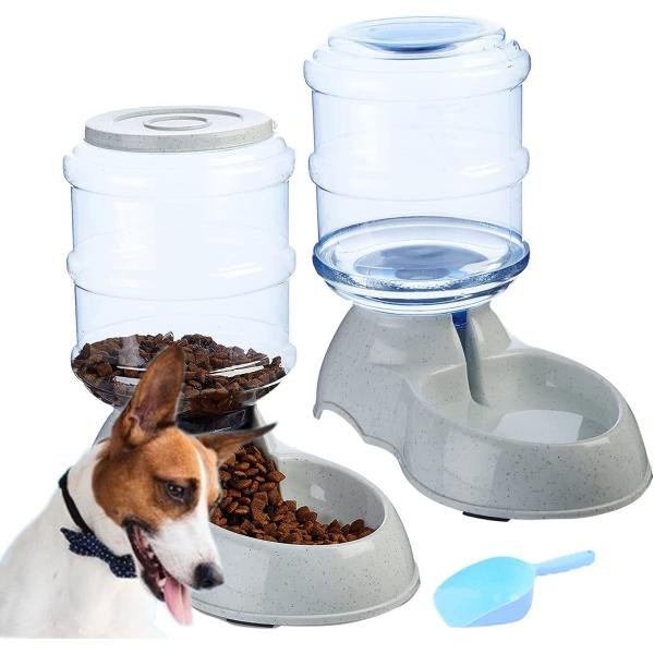 商品名：Automatic Pet Feeder 3.8L Food Feeder and Water Dispenser Set for Small &amp; Medium &amp; Big Dogs Cats and Pets An...