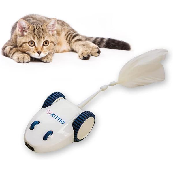 商品名Kittio Robo Mouse - インタラクティブマウスチェイスキャットトイ - USB充電式 - スマートステアリングセンサー&amp;モーションセンサー付きKittio Robo Mouse - Interactive Mo...