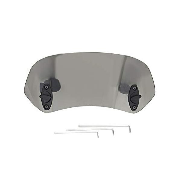 商品名:  GOTOTOP Motorcycle Windshield, Adjustable Clip On Windscreen Wind Deflector Extension Motorbike Wind Deflector Acc...