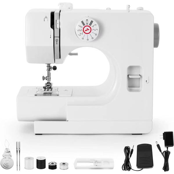商品名Sewing Machine, Mini Sewing Machine, Electric Portable Sewing Machine for Beginners, 12 Stitch Dual Speed with Foot P...