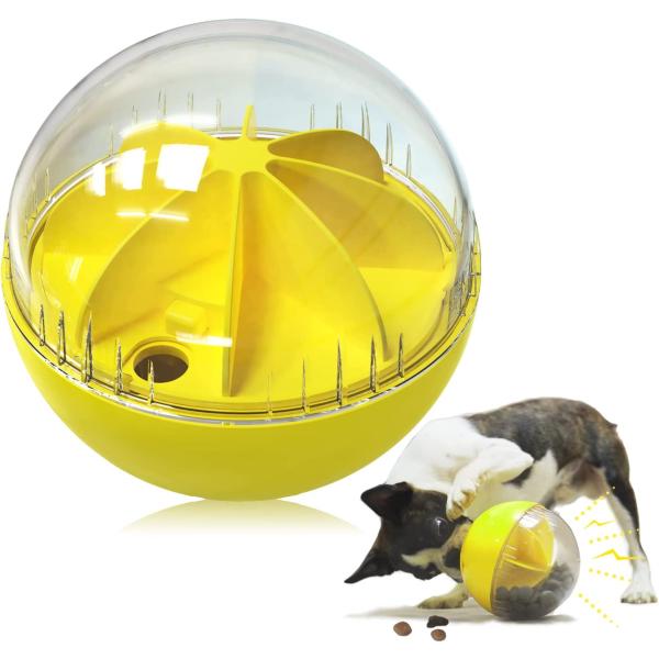 商品名Lalolee Slow Feeder - Adjustable Treat Ball Interactive Durable IQ Food Dispensing Squeaky Puzzle Giggle Dog Ball Toy...