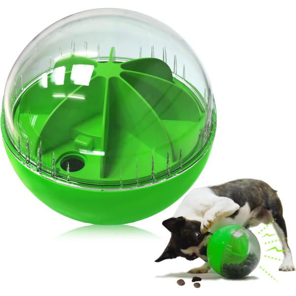 商品名Lalolee Slow Feeder - Adjustable Treat Ball Interactive Durable IQ Food Dispensing Squeaky Puzzle Giggle Dog Ball Toy...