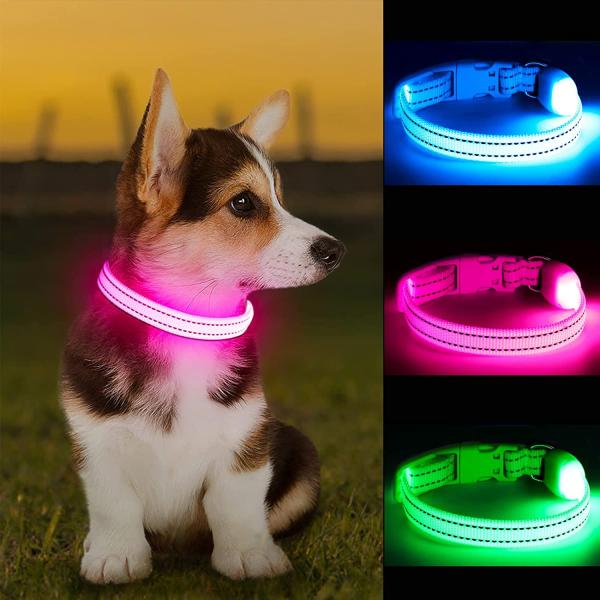商品名KOSKILL Light Up Dog Collar at Night, Led Dog Collar Adjustable, Lighted Dog Collar Rechargeable Waterproof, Dog Ligh...