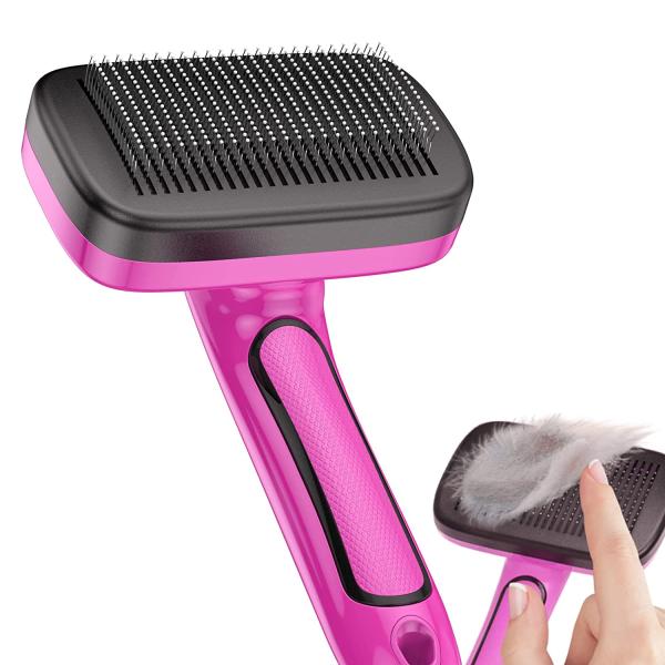商品名Dogs Self Cleaning Slicker Brush for Shedding &amp; Grooming Long Short haired, Cats Retractable Brushes for Large Me...
