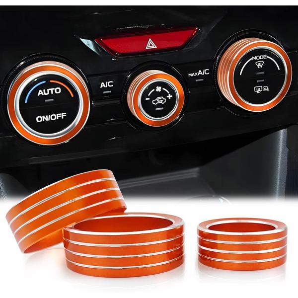 商品名Auprite Climate Control Knob Covers for Subaru Forester Accessories 2019-2023,for Subaru Crosstrek 2018-2023, for Sub...