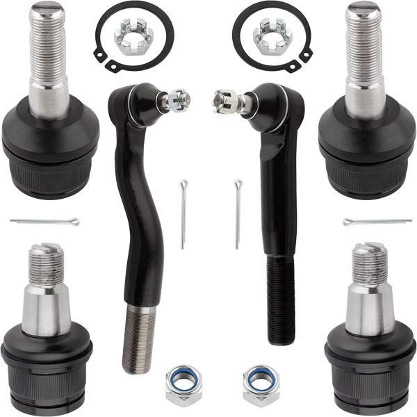 商品名BOXI 6pcs Front Ball Joint Tie Rod End Kit for Ford Excursion 2000-2005 /F250 Super Duty F350 Super Duty 1999-2004 /F...