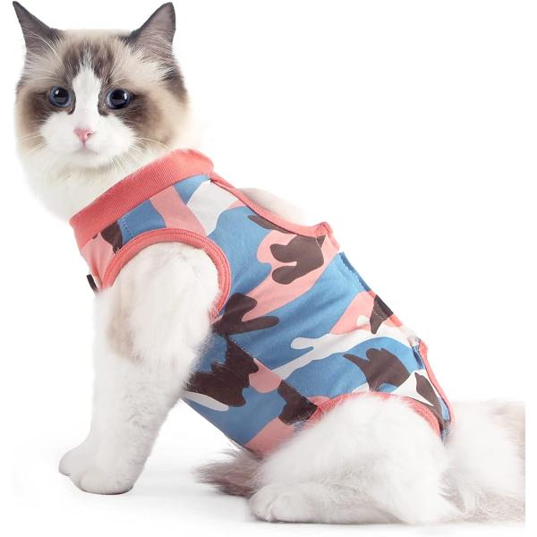 商品名Dotoner Cat Surgery Recovery Suit for Abdominal Wounds or Skin Disorders,Breathable Substitute to E-Collar, Anti-Lick...