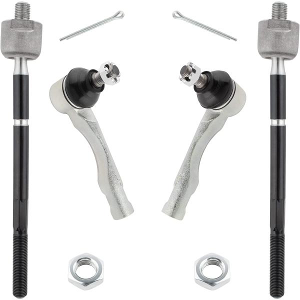 商品名BOXI (Set of 4) Front Inner &amp; Outer Tie Rods Fit for Lexus IS300 2001 2002 2003 2004 2005 | Replaces EV800442 ES8...