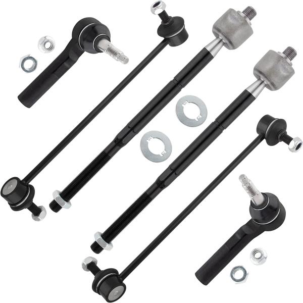 商品名BOXI 6pcs Front Stabilizer Sway Bar Link Inner and Outer Tie Rod End Suspension Kit for Dodge Caliber 2007-2012 / for...
