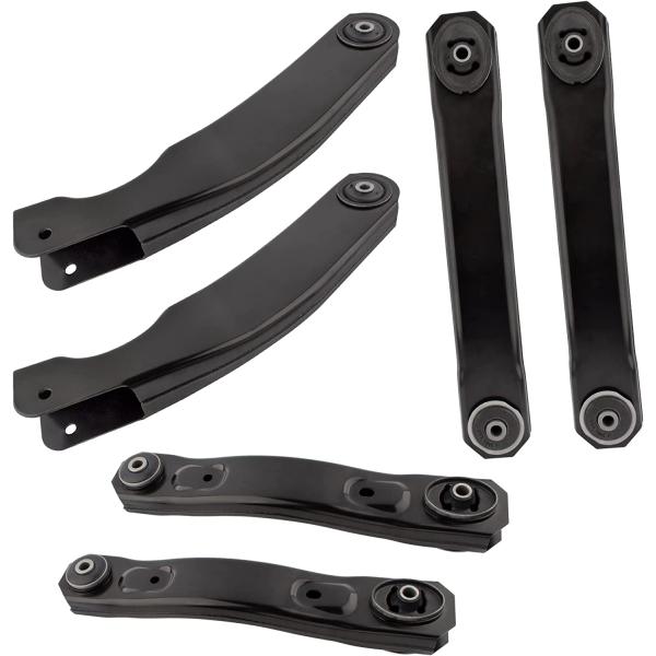 商品名BOXI 6pcs Front Upper Lower Control Arms + Rear Trailing Control Arms Replacement for Jeep Grand Cherokee 1999 2000 2...