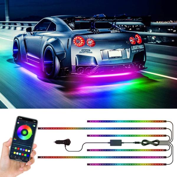 商品名:  Kasfree RGB Dream Color Car Underglow Bluetooth Lights Kit, Underbody Neon Accent Exterior Cars LED Chasing Glow L...