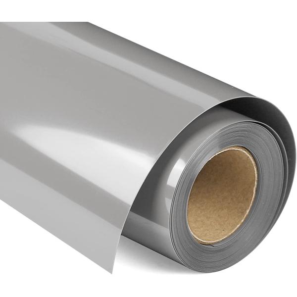 商品名VINYL FROG Heat Transfer Vinyl Roll HTV Vinyl - 12""x12ft Grey Iron on Vinyl for T-Shirts, Heat Press Vinyl for DIY C...