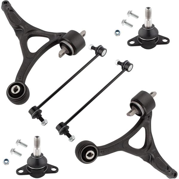 商品名BOXI 6pcs Front Lower Control Arms w/Ball Joints &amp; Sway Bar End Links for Volvo XC90 2003 2004 2005 2006 2007 200...