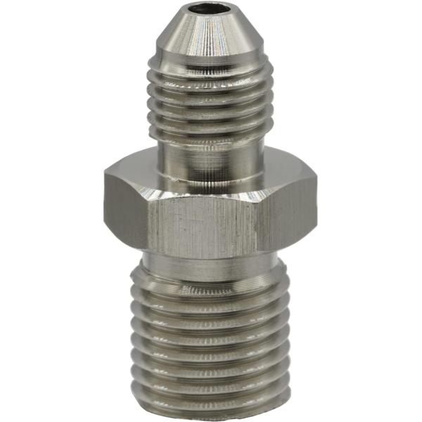 商品名Dsnaduo 3AN AN3 Male Flare to M12x1.25 Pipe Male Stainless Steel Brake Hose Fitting Adapter Union Connector,Brake and...